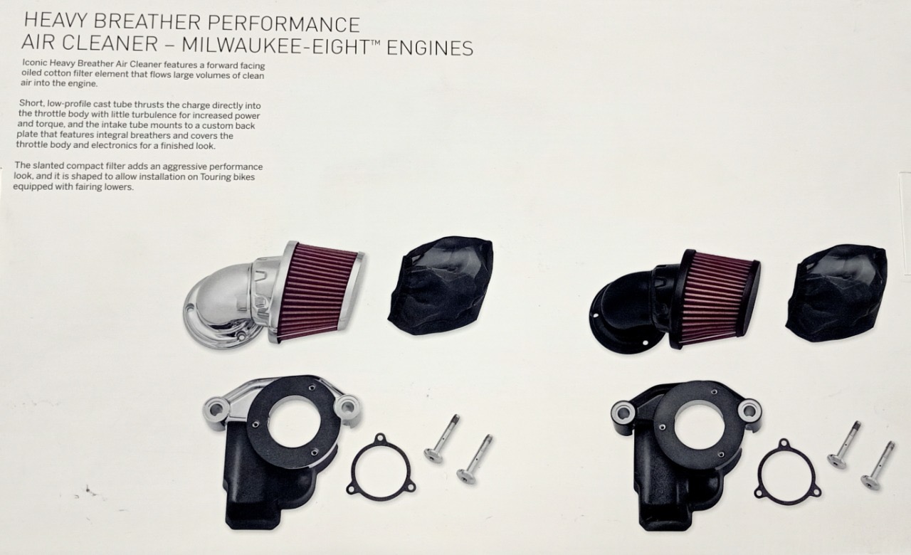 Miti K - SCREAMIN EAGLE HEAVY BREATHER CHROME AIR FILTER 29400263